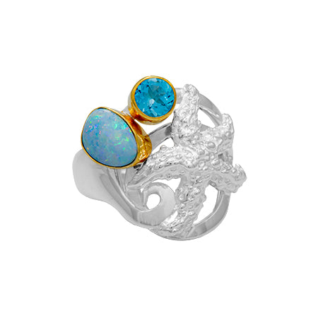 20241085 - Swimming starfish suite ring – Michou Jewelry